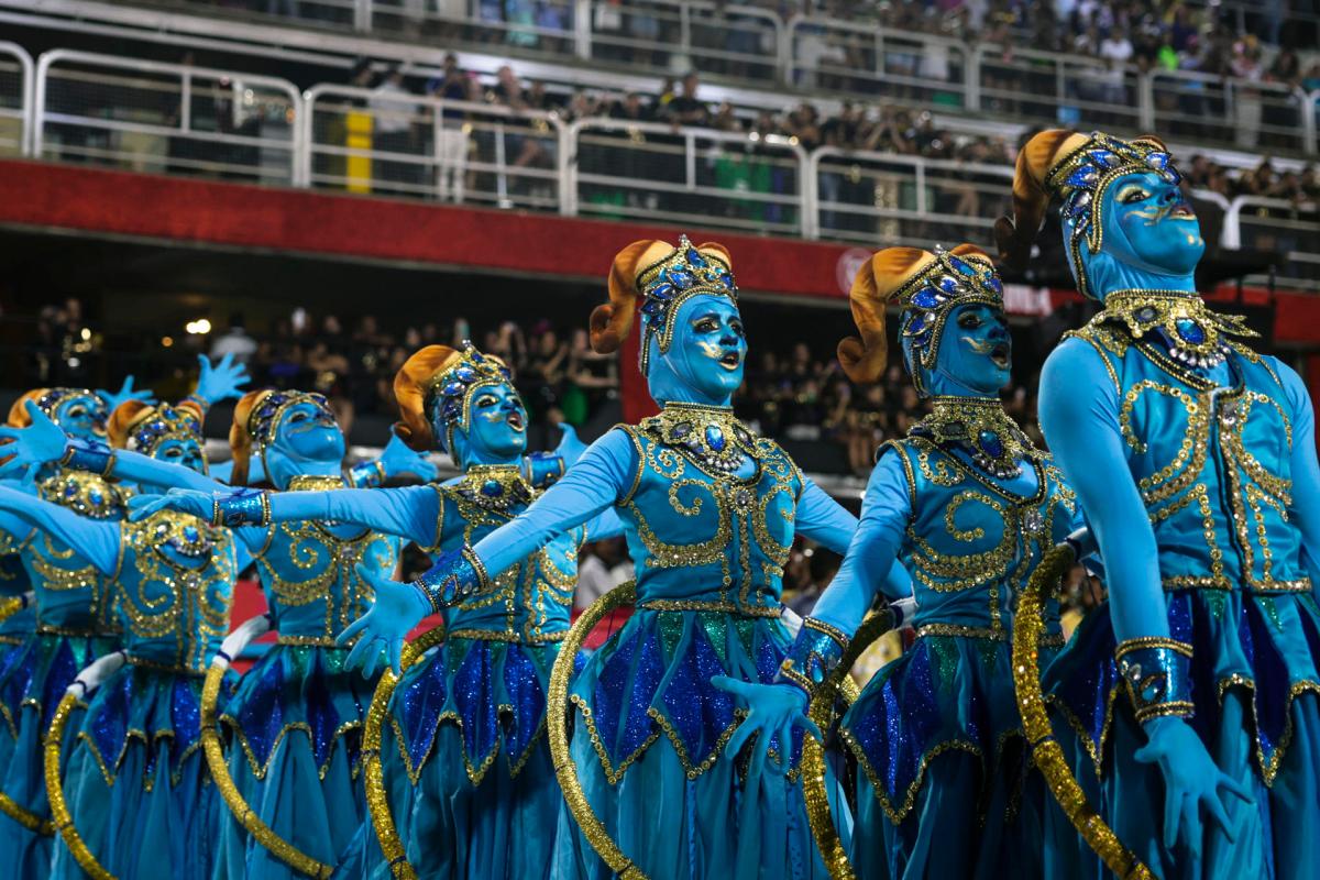 Segundo día de desfiles del Carnaval de Río de Janeiro