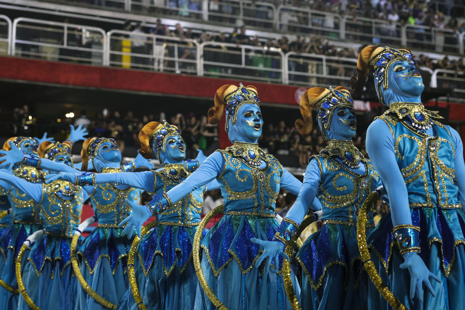 Segundo día de desfiles del Carnaval de Río de Janeiro