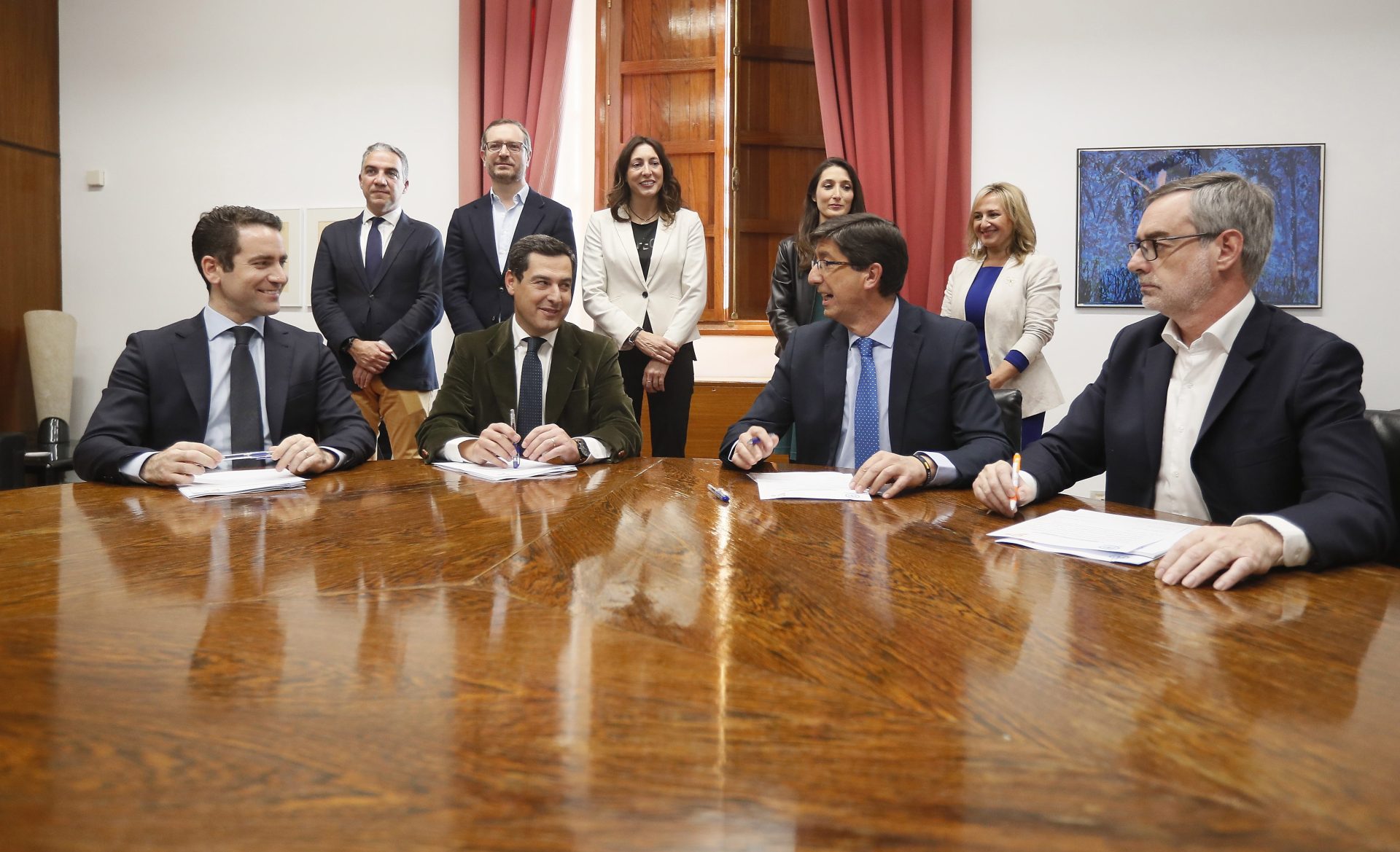 Un lustro del histórico acuerdo de Moreno con Cs y Vox