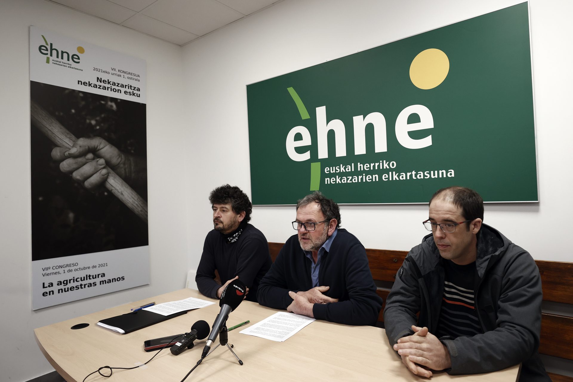 Rueda de prensa de EHNE sobre las protestas agrarias