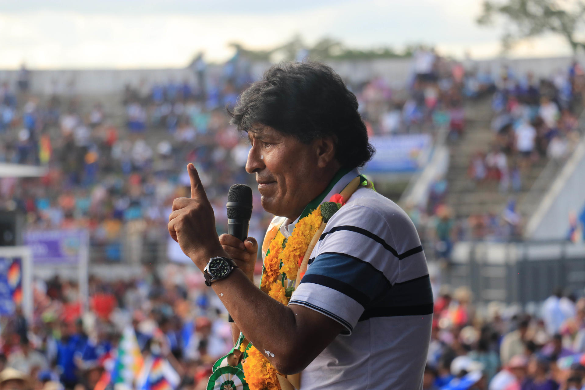 Evo Morales celebra el aniversario del MAS y reitera que será candidato ...