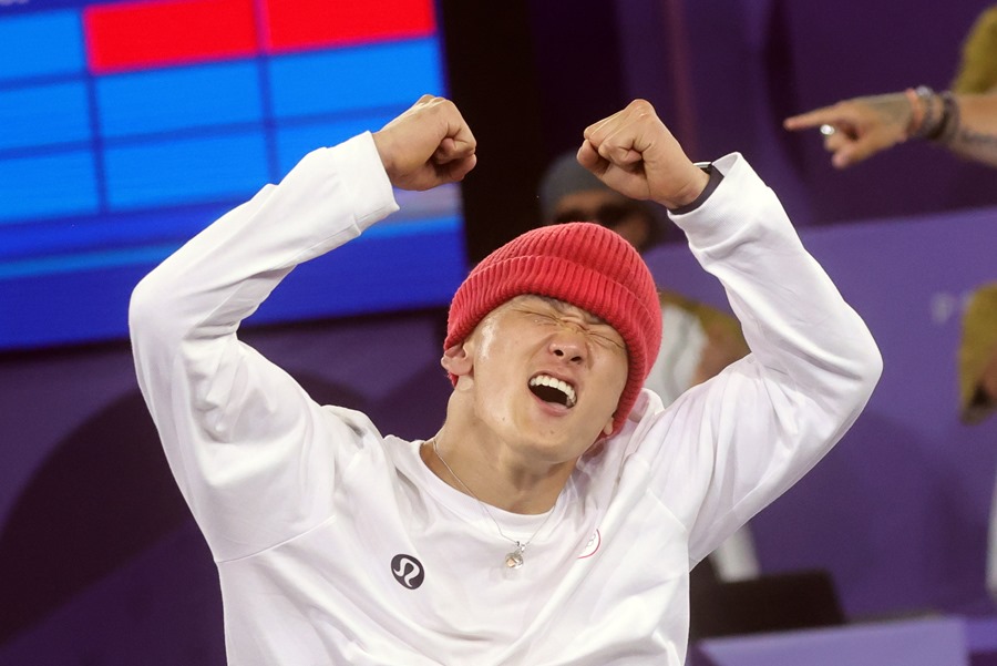 El b-boy canadiense Phil Wizard, campeón olímpico de breaking