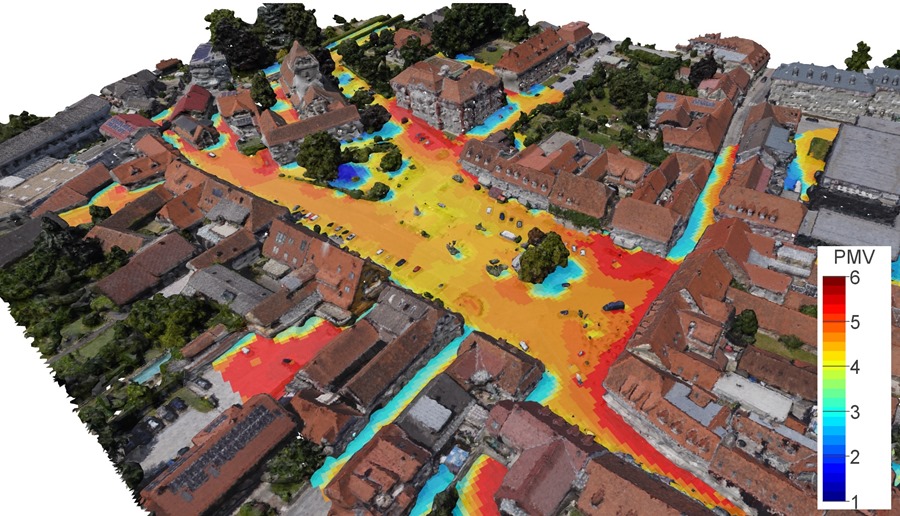 Drones especiales para minimizar las islas de calor urbano