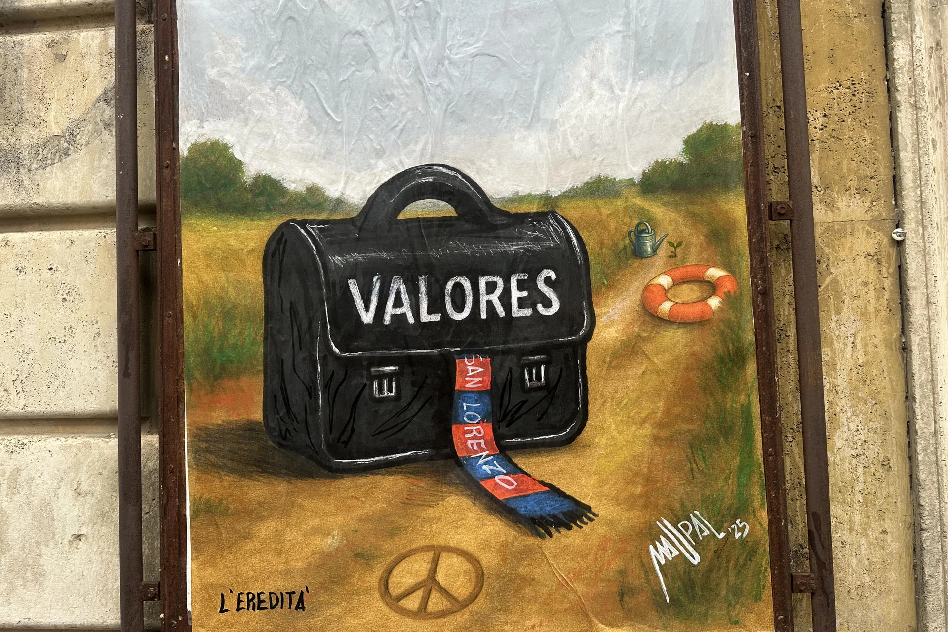 The Vatican’s Street Artist Bids Farewell to Pope Francis (EFE)