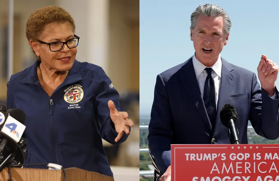 Newson y Bass, los líderes en California que hacen frente a Trump