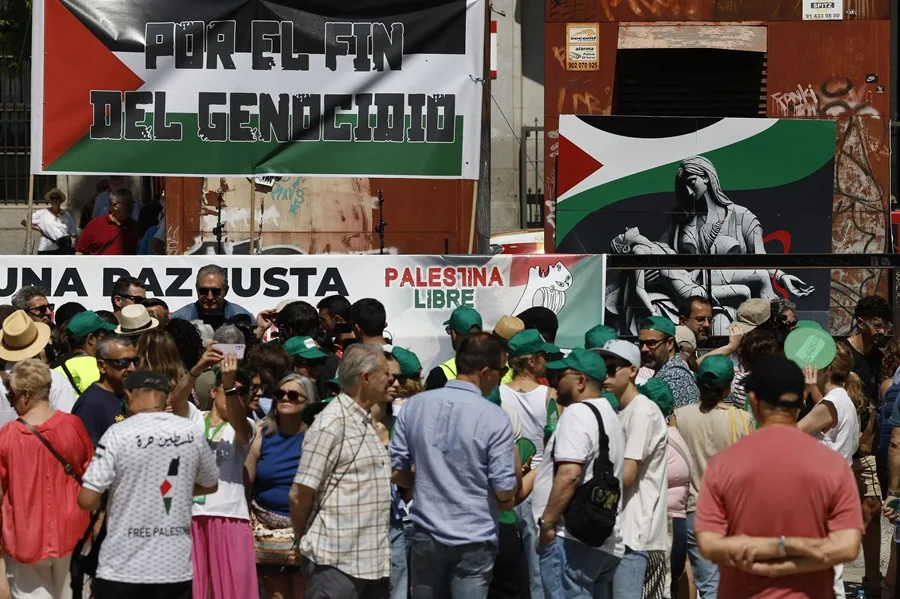 Protestas en España reclaman "el fin del genocidio" en Gaza