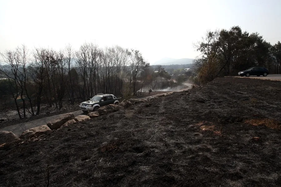 Las Médulas, patrimonio de la Humanidad, acosado por las llamas