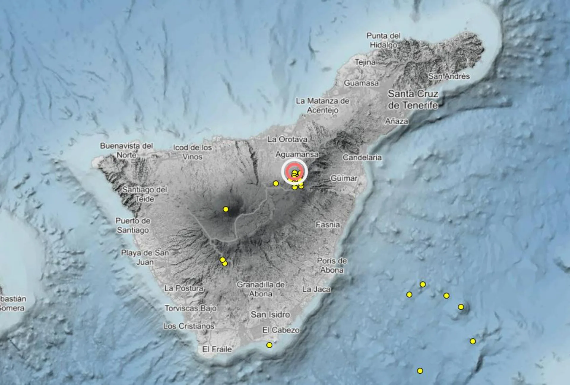 Registran una serie sísmica de 22 terremotos entre Izaña y las cumbres ...