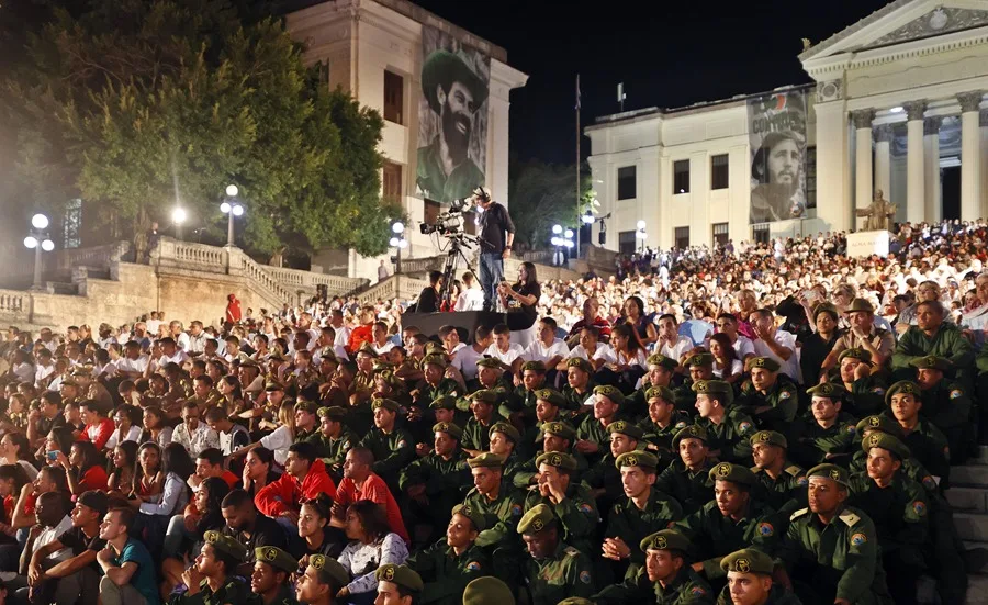 Homenaje a Fidel Castro en La Habana en el noveno aniversario de su muerte