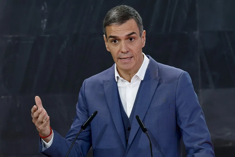 Sánchez durante una entrevista a la revista italiana L'Espresso