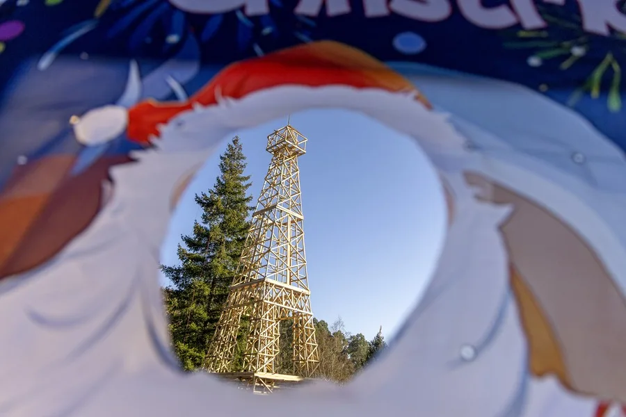La réplica de la torre Eiffel de Cuntis (Pontevedra)