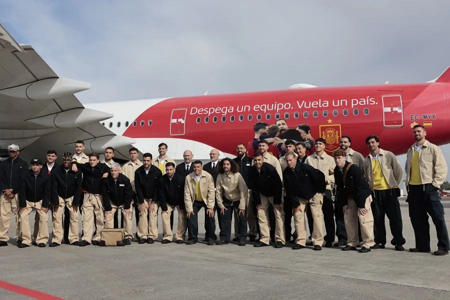 La selección española ya vuela a Estados Unidos